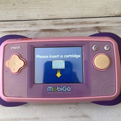 Vtech MobiGo Lot Handheld Touch Learning System Pink Purple With 3 ...