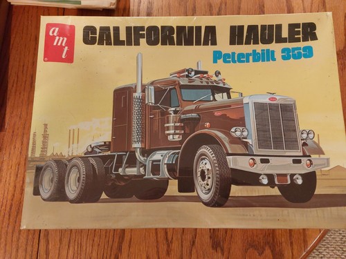 AMT Peterbilt 359 California Hauler W/Sleeper Model Truck Kit. NOS T500 ...