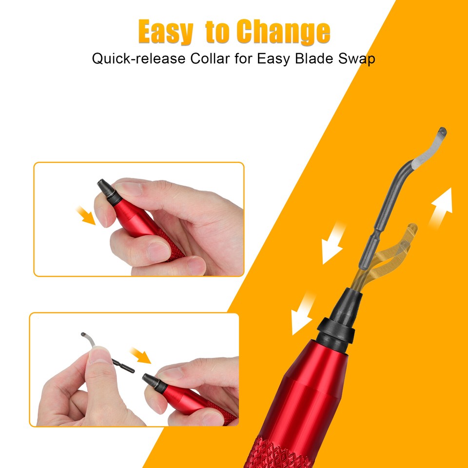 Deburring Tool + 15 High Speed Steel Rotary Burr Removal Blades ...
