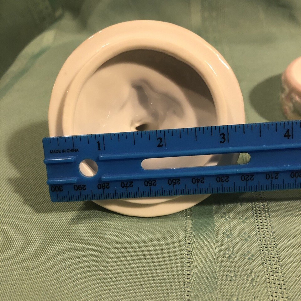 Vintage Little Bo Peep Ceramic Trinket Box Amscan Nursery Rhyme Baby ...