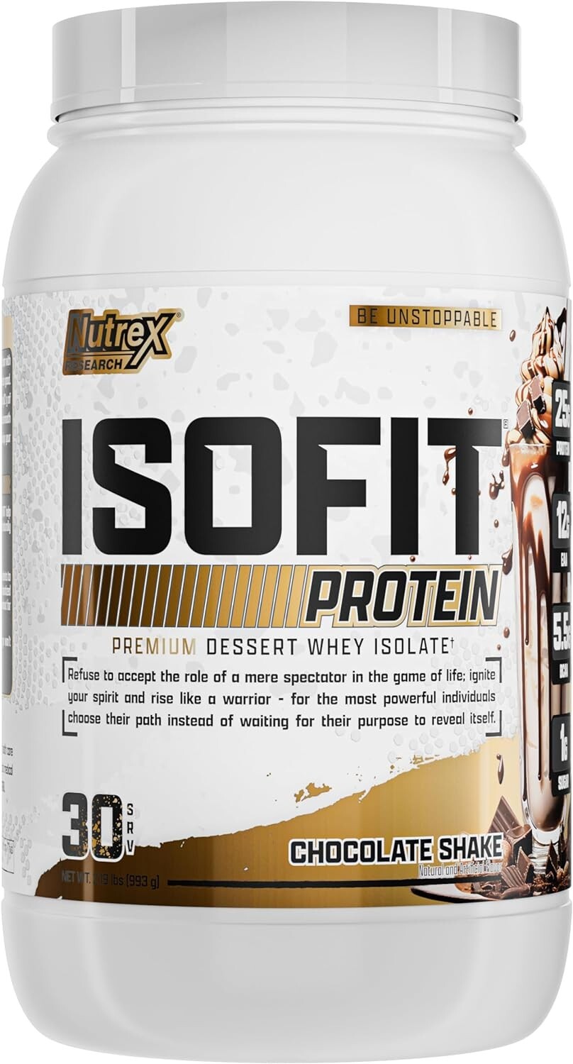 Nutrex Research IsoFit Chocolate Whey Isolate Protein Powder 30 servings EAAs | eBay