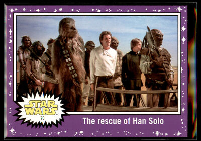 2017 Topps Star Wars Journey to The Last Jedi PURPLE #70 The rescue of ...