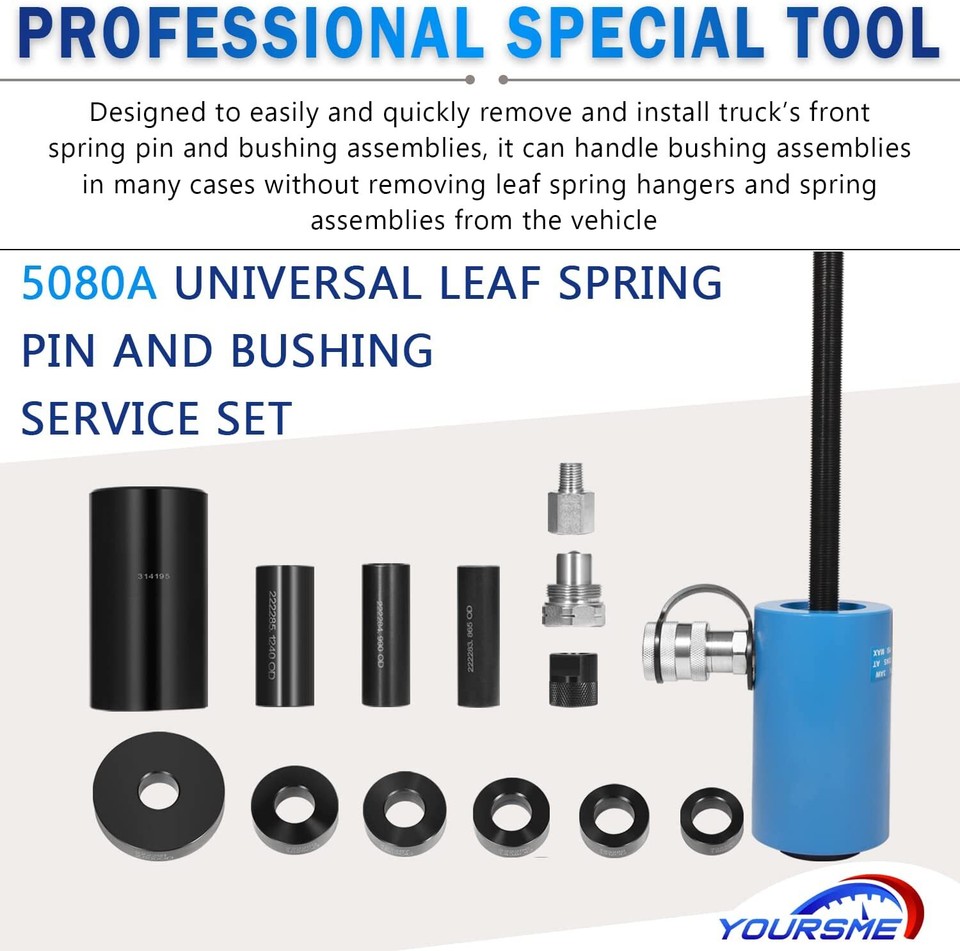 5080A Truck Front Leaf Spring and Pin and Bushing Remove and Install ...