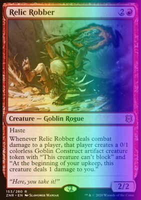 MTG Magic the Gathering Relic Robber (153/457) Zendikar Rising NM FOIL ...