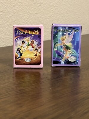 Disney FAIRIES Mini Deck Of Playing Cards (2) PIXIE DUST & TINKER BELL TIME NIOB | eBay