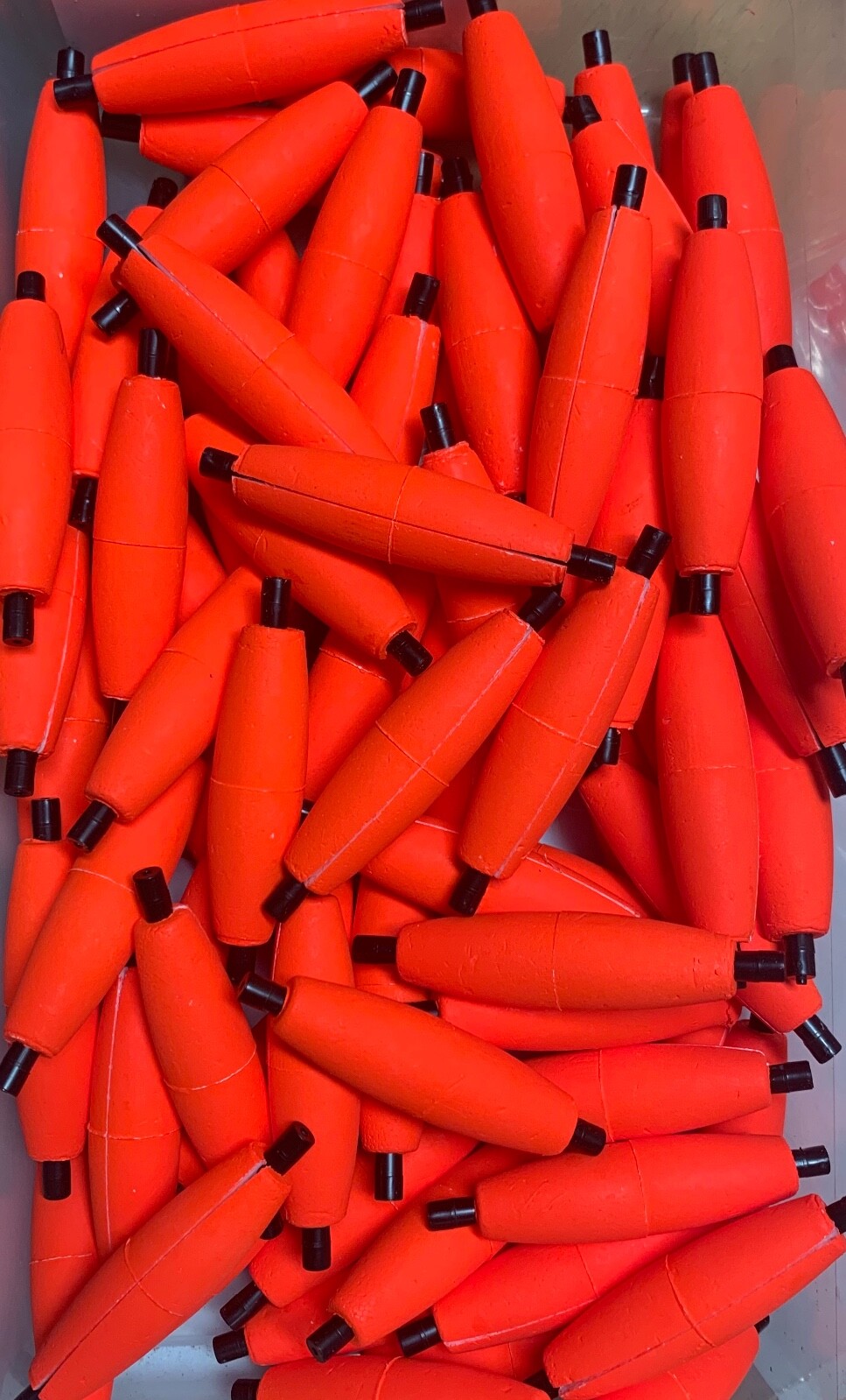 25 COMAL TACKLE Cigar Floats SLOTTED Choose 2" 2.5" 3" 8 Colors Fishing ...