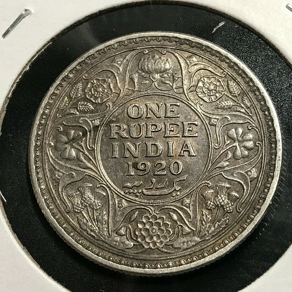 1920 BRITISH INDIA SILVER ONE RUPEE HIGH GRADE COIN | eBay