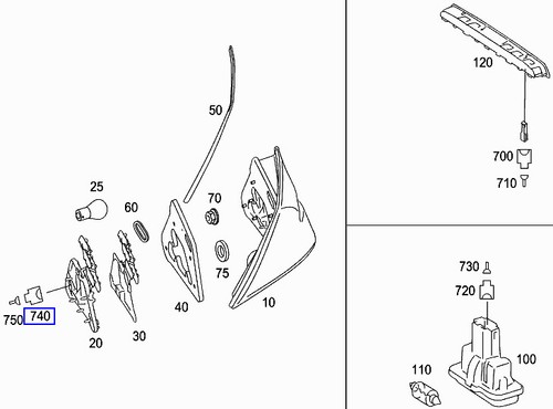 MERCEDES Wiring Connector Cable Plug Terminal Housing A2115450328 for ...