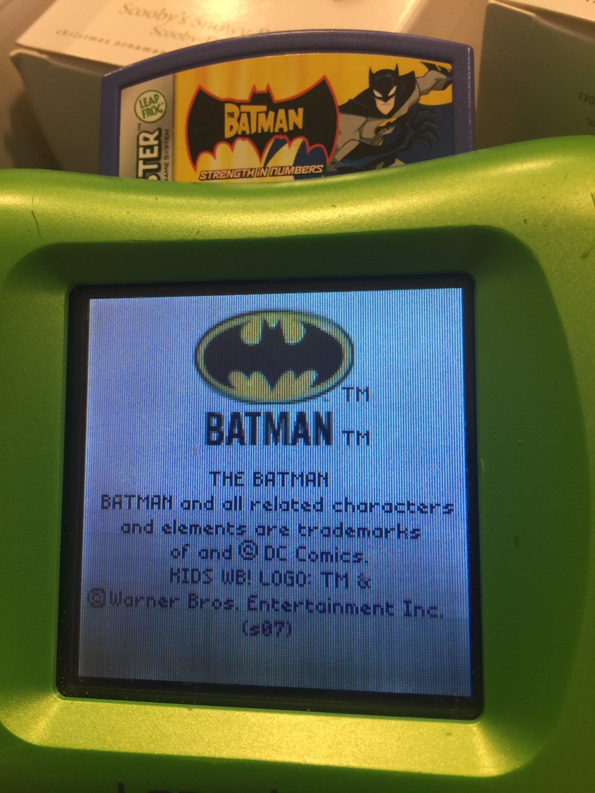 Leapster Leap Frog Batman Strength Numbers Game Only Cartridge K-1 5-7 ...