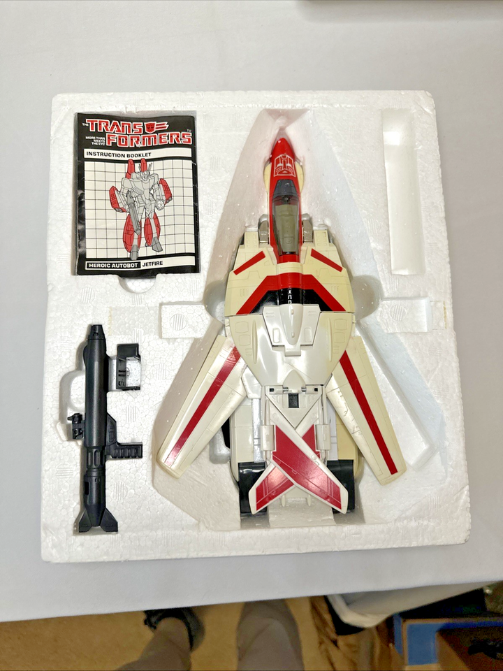 25-048 Transformers G1 Jetfire Skyfire Complete in Box Partial Sticker ...