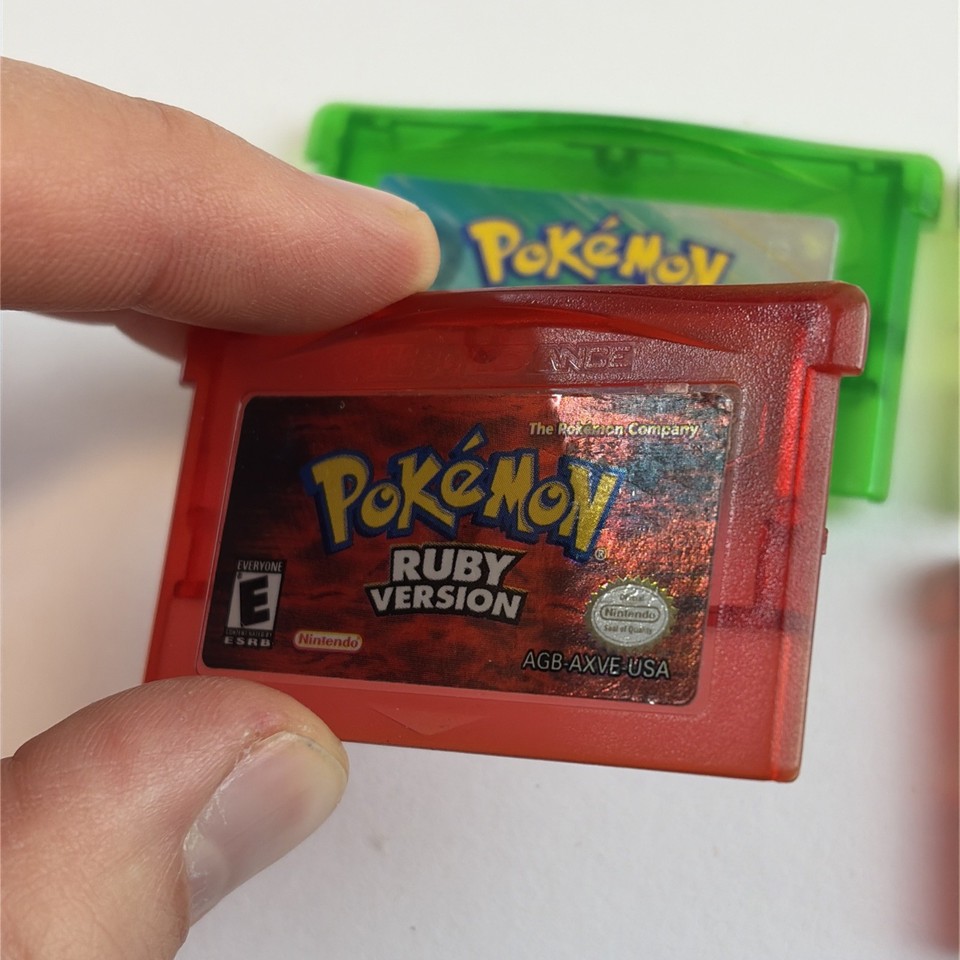 Pokemon Emerald + Ruby + Sapphire Version Authentic New Battery Gameboy ...