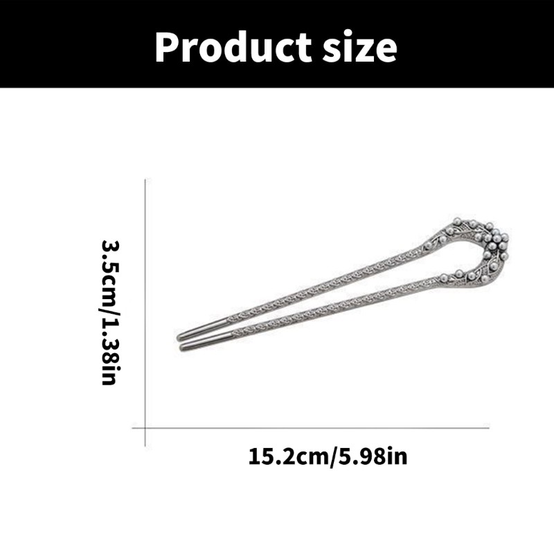 Elegant Pearls Hair Leaf Buyao Hair Chopsticks Jewelry Filigree ...