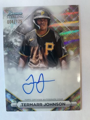 2023 Bowman Sterling Termarr Johnson Autograph. /125 Pirates | eBay