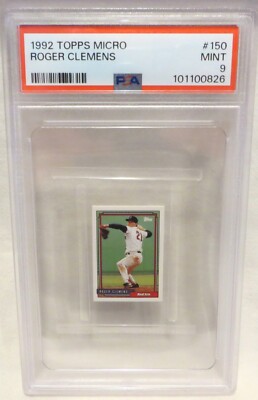 Roger Clemens **PSA 9** MINT 1992 Topps Micro #150 | eBay