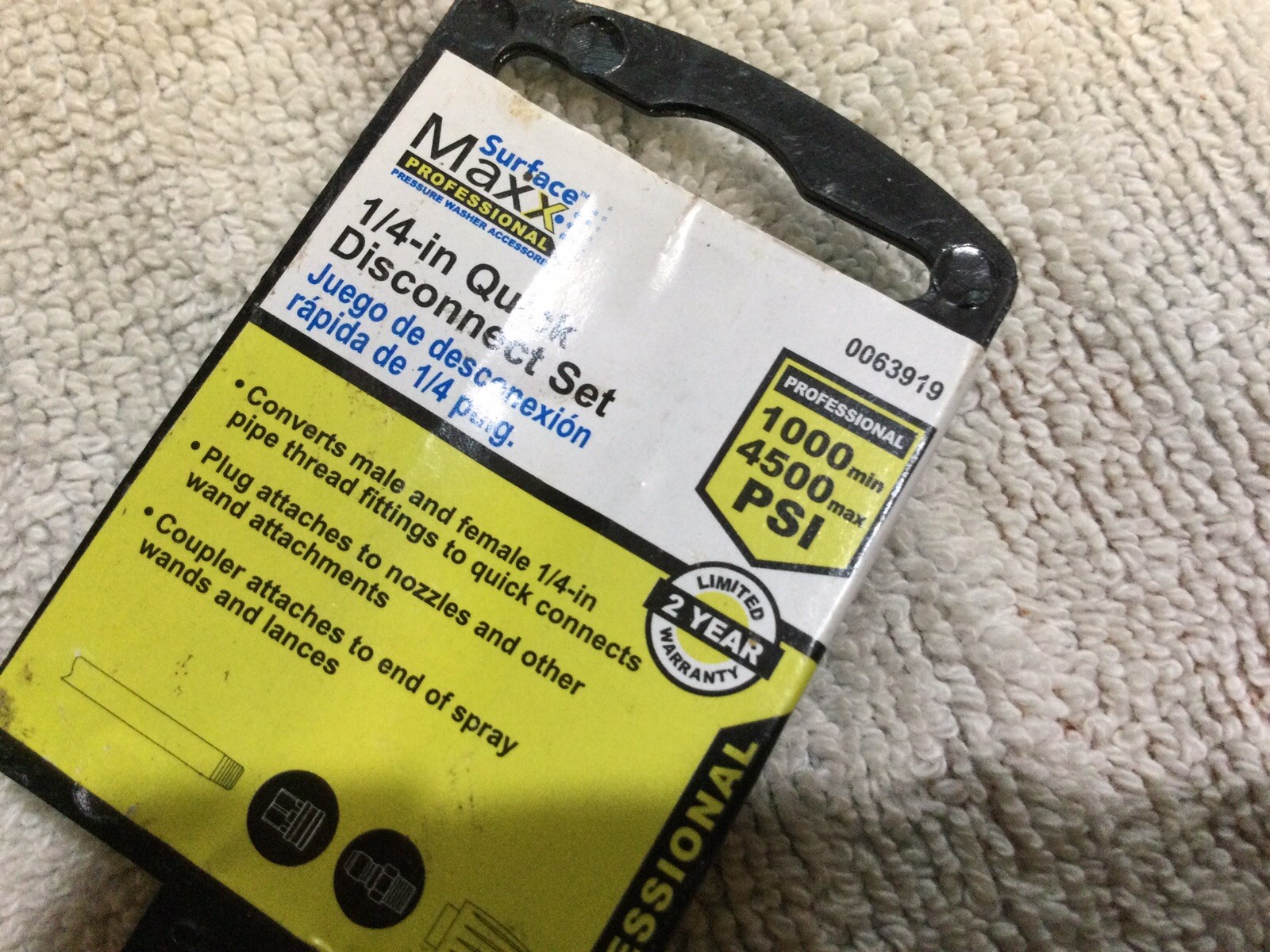 surface maxx 1/4 inch quick disconnect set new | eBay