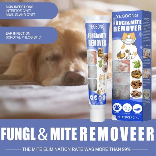 Pet Mite Removal Cream for Dogs & Cats - Anti-Itch Skin Care Ointment ...