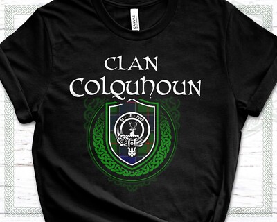 Scottish Clan Colquhoun Surname Scotland Tartan and Clan Badge | eBay