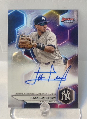 2023 Bowman's Best Hans Montero Best of 2023 Autographs Refractor #B23 ...