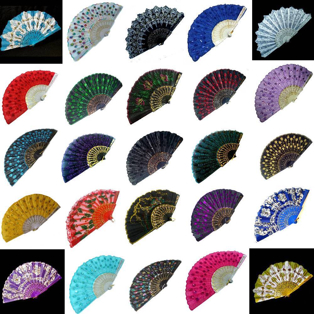 Hand Fan Decoration Bag Fan Deco Wall Embroidered | eBay