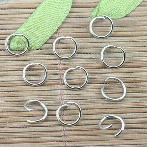 100pcs Dull Silver Color 8mm Open Jump Ring G2139 | eBay