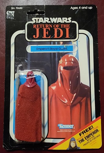 Vintage 1983 Kenner Star Wars ROTJ Emperors Royal Guard 65-back Card ...