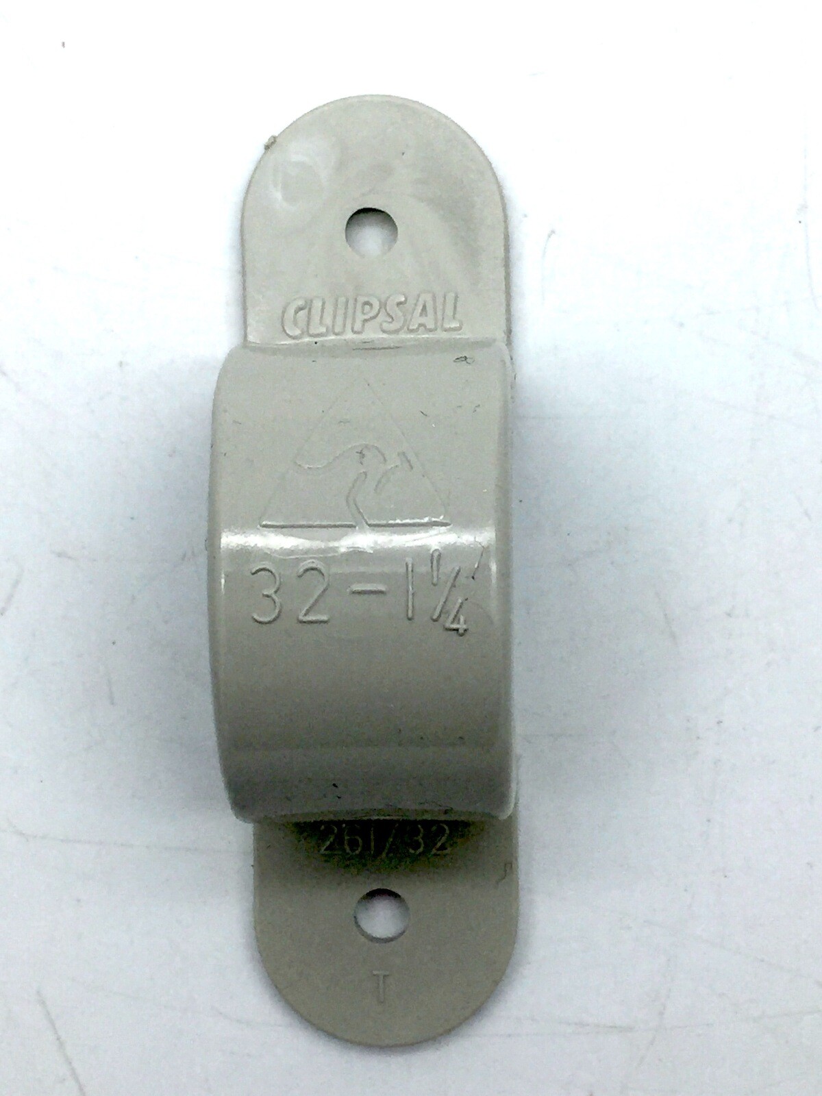 Clipsal 261/32 Saddle Conduit Fitting 32mm Screwed Lock Ring PVC Grey ...