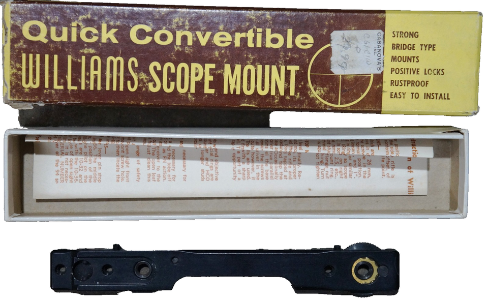 WILLIAMS QUICK CONVERTIBLE SCOPE MOUNT BASE TM-110S FOR SAVAGE 110 ...