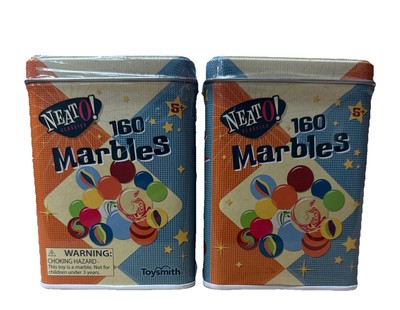 Neato! Classics 160 Marbles In A Tin Box by Toysmith - 2 Pack | eBay
