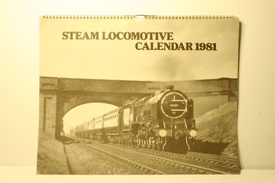 1981 United Kingdom Steam Locomotive Calendar | eBay