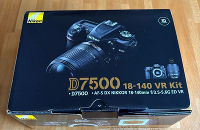【NEW】 Nikon D7500 Camera Body with 18-140mm VR DSLR Kit Black f/Japan ...