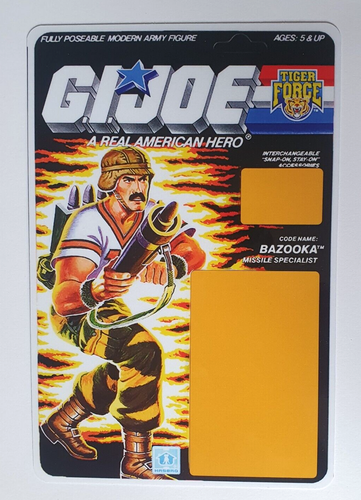REPRO GI JOE CUSTOM TIGER FORCE BAZOOKA CARDBACK Action Figure File ...