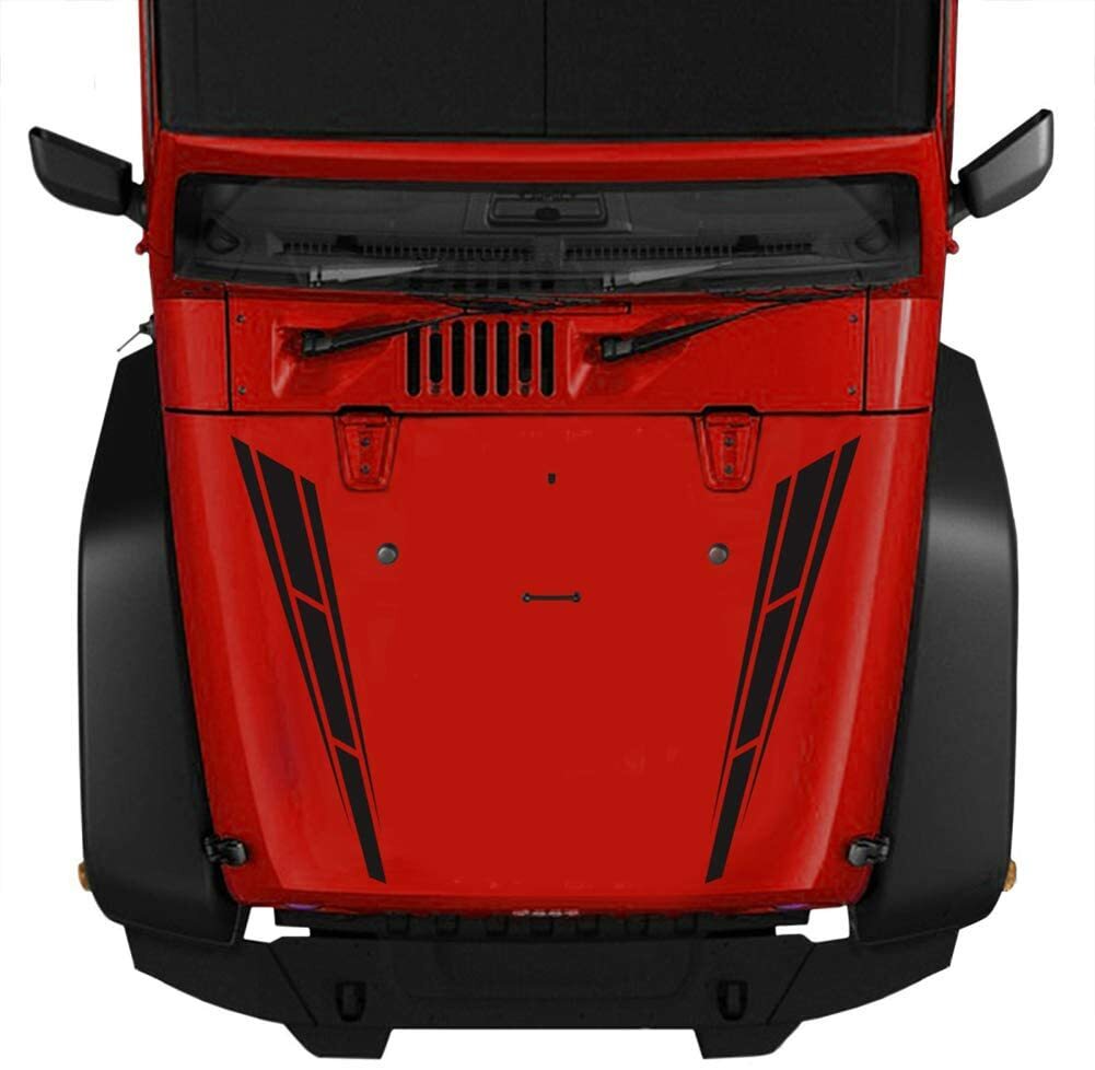 Universal Fit Racing Hood Stripes Decal Vinyl Stickers for Car SUV ...