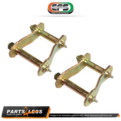 2 Pcs Rear EFS Leaf Springs Swing Greaseable Shackles GR795 for 4WD ...