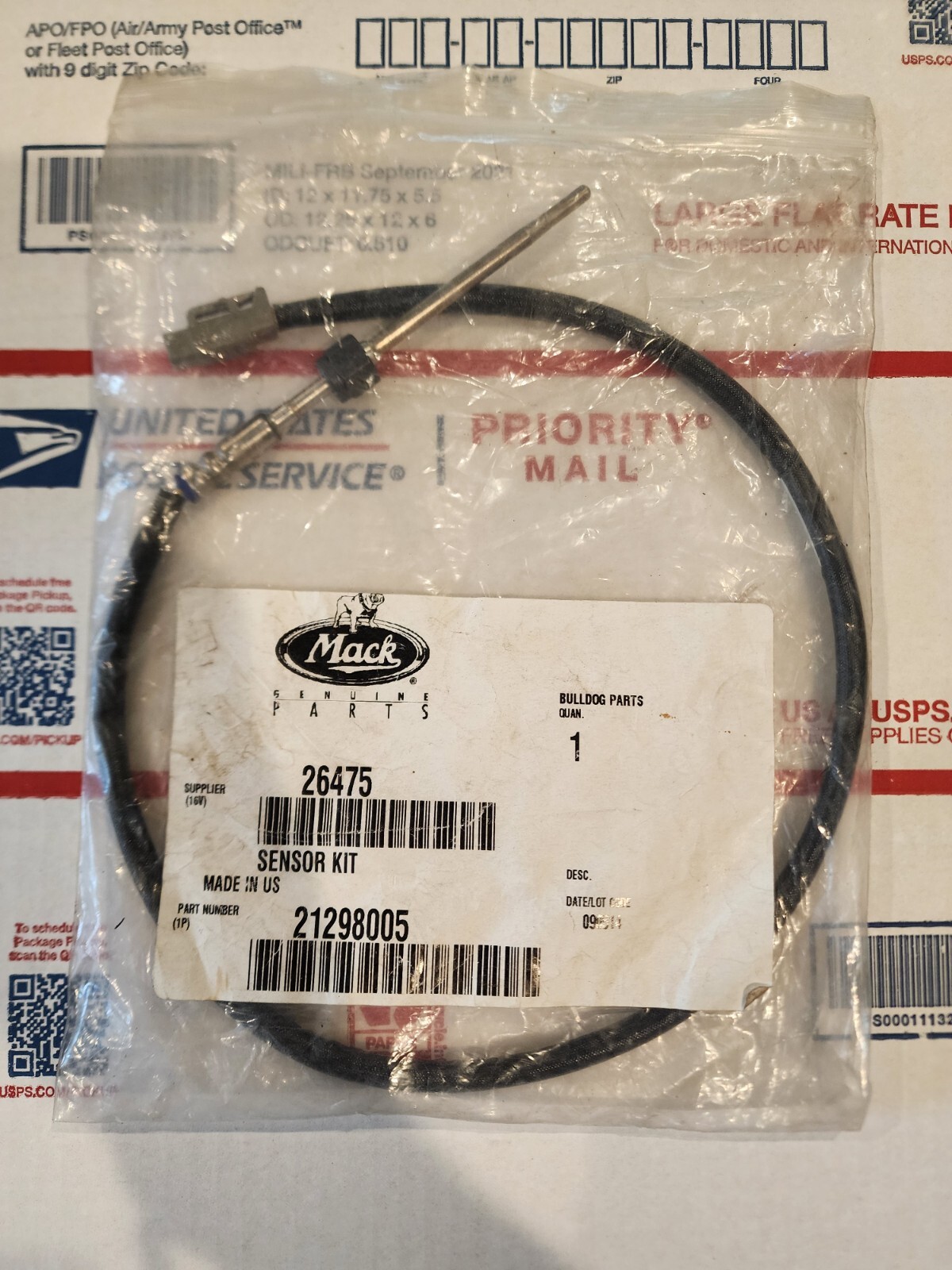 Genuine Mack EGT Sensor 21298005 | OEM | New | Sealed