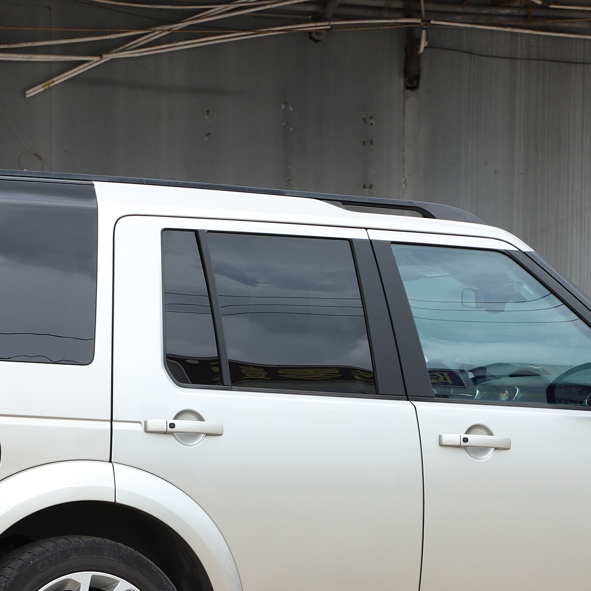 6PCS Matte Black Window Pillar Trim Cover for Land Rover Discovery LR3 ...