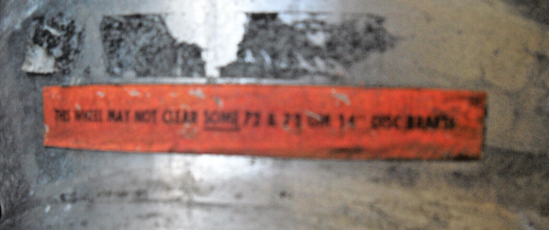 PAIR OF VINTAGE APPLIANCE PLATING 14"x7" ALUMINUM SLOT MAG WHEELS. GM 5 ...