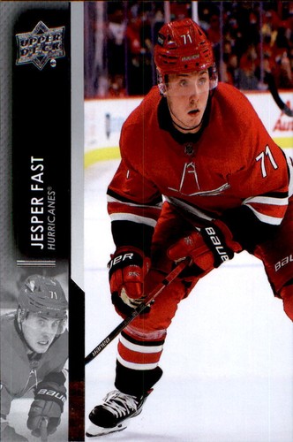 2021-22 Upper Deck #282 Jesper Fast Carolina Hurricanes NHL Hockey Card ...