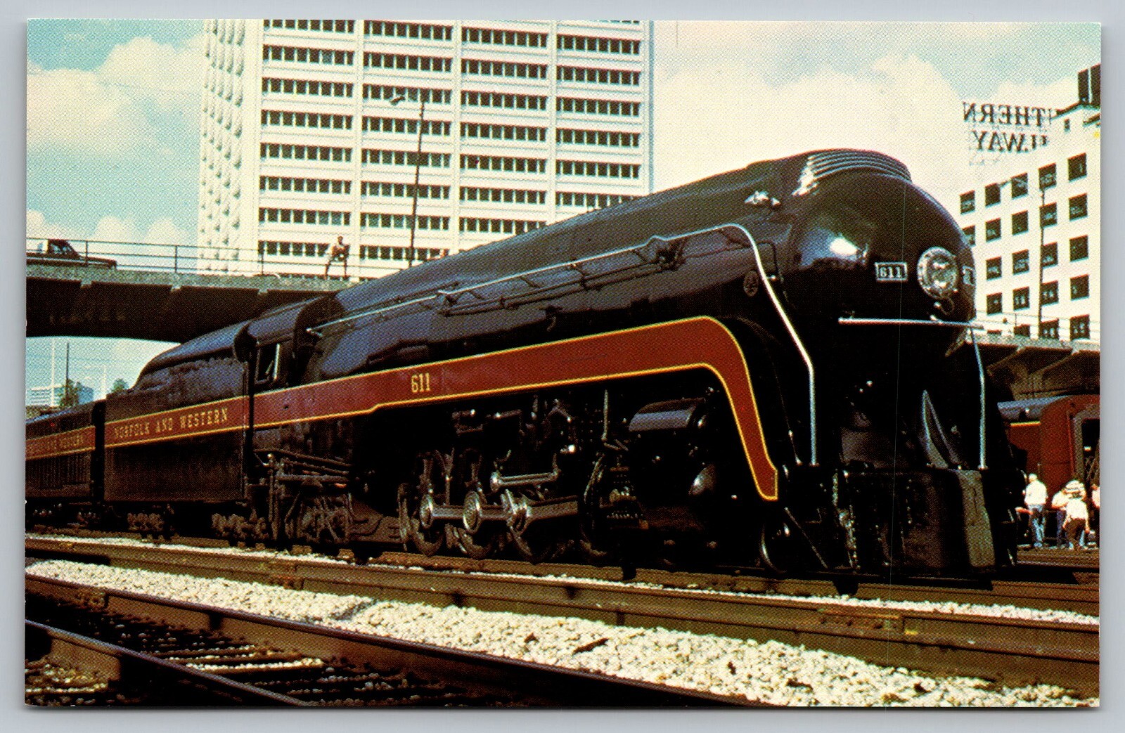 Norfolk & Western's Locomotive Number 611 Train VTG Postcard c1980 E4 ...