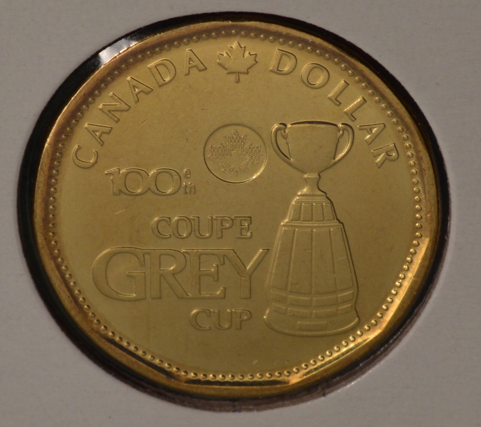 2012 Canada Grey Cup Loonie - BU UNC - from mint roll 🇨🇦🇨🇦 | eBay