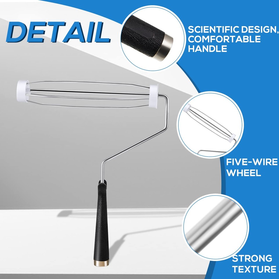 24 Pcs 9 Inch Paint Roller Painting Roller Frame 5 Wire Brush Supplies for Wa... | eBay