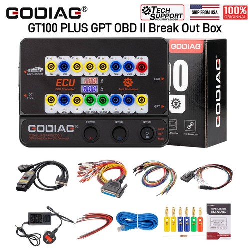 GODIAG GT100 PLUS GPT ENET DOIP AUTO TOOLS OBD II Break Out Box E.CU ...