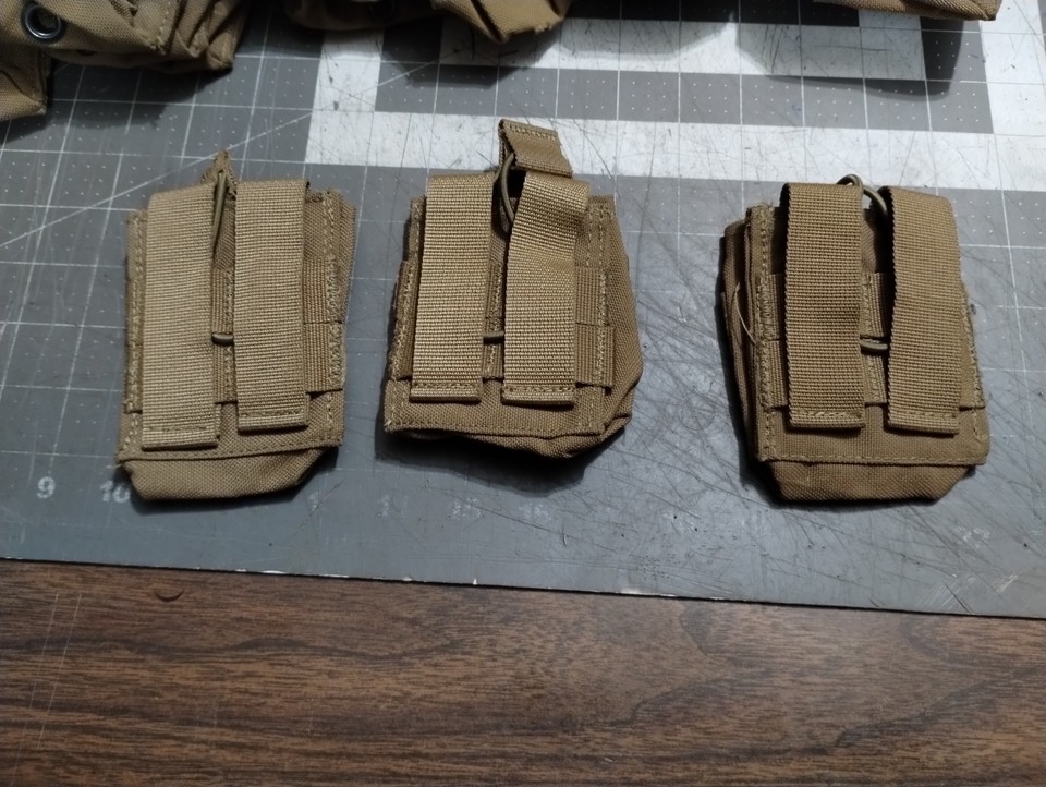 Lot Of 3 USMC Rifle Single 5.56 NATO Mag Magazine Pouch Coyote Brown | eBay