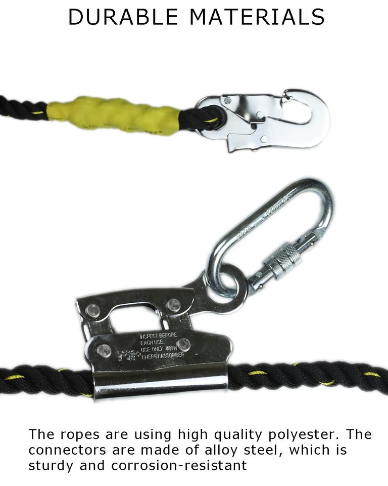 12FT Flipline Adjustable Lanyard Tree Climbing Lanyard for Climbing ...