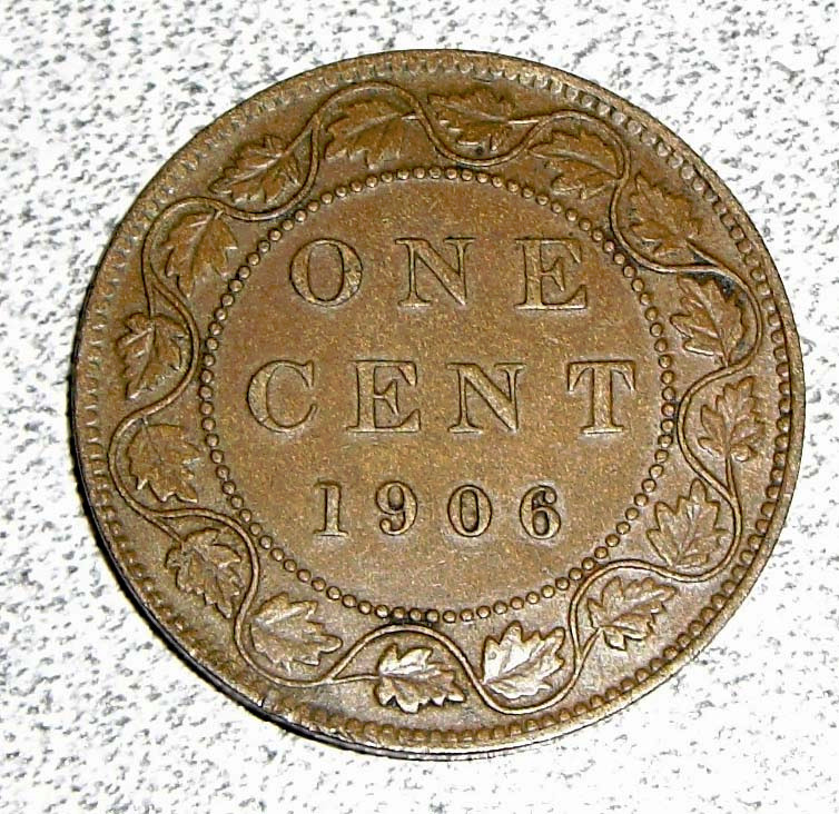 1906 Canada Large Cent AU error struck planchet defect | eBay