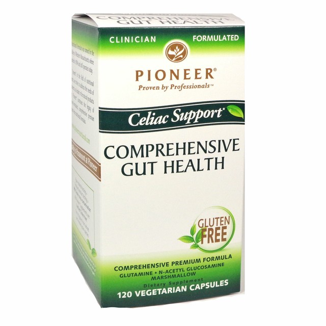 Pioneer Celiac Support Comprehensive Gut Health 120 Vegetable Capsules ...