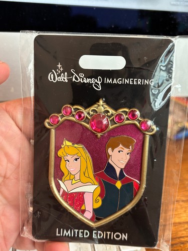 WDI Disney Couples Crest Pin - Aurora (Pink) | eBay