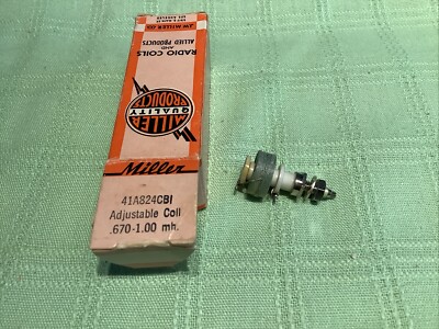Miller 41A824CBI Miniature Adjustable RF Coil 0.670-1.00mH | eBay