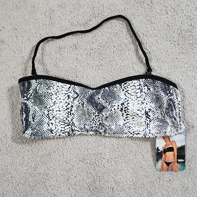 Mossimo Women’s Bikini Top Snake Skin Extra Large With Removable Strap ...