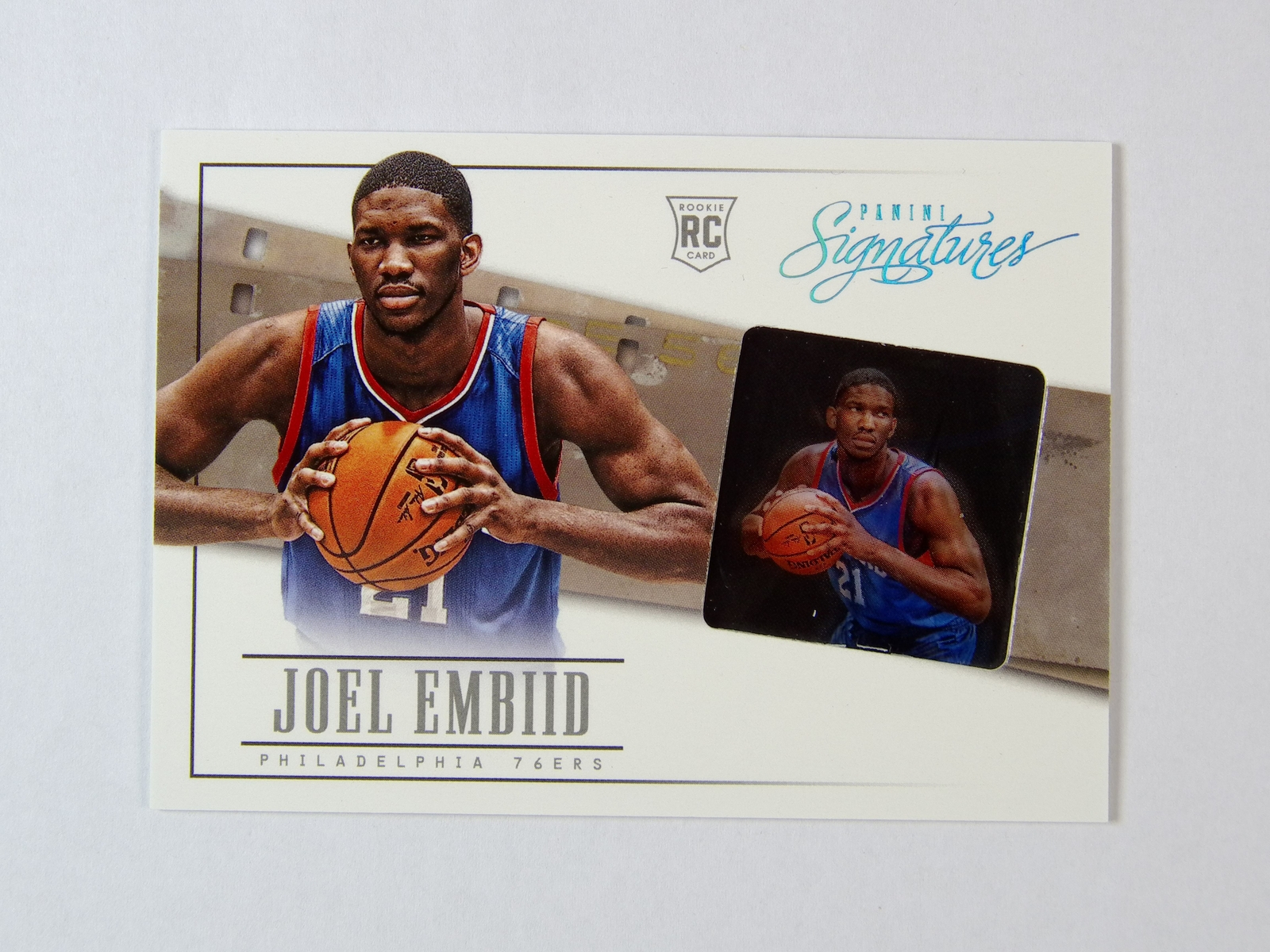 2013-14 Panini Signatures Joel Embiid #3 RC Rookie '14 Draft X-Change ...