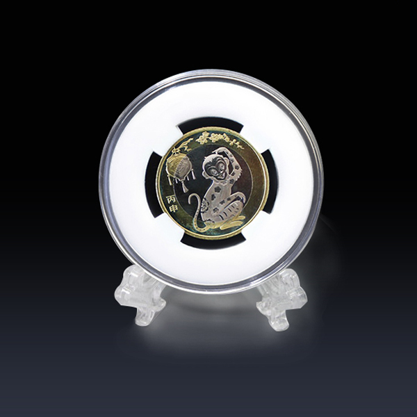 50pcs Mini Clear Plastic Coin Minerals Plates Cards Display Easel Stand ...